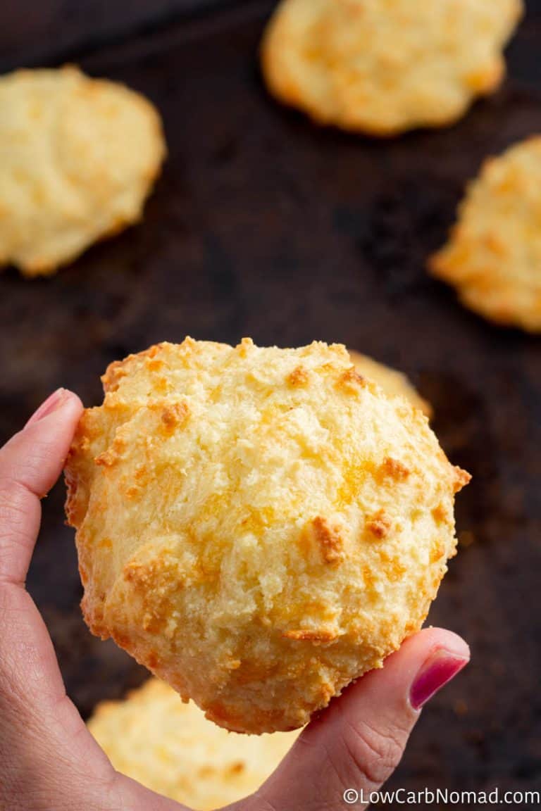 Easy Keto Cheddar Biscuit Recipe • Low Carb Nomad