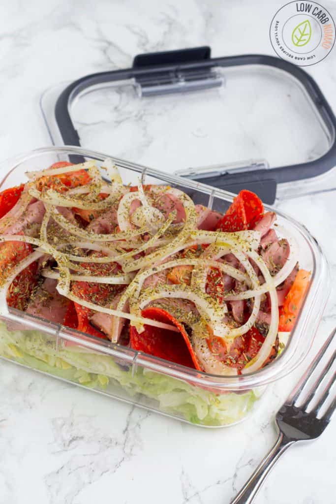 Italian Sub Keto Sandwich In a Bowl • Low Carb Nomad