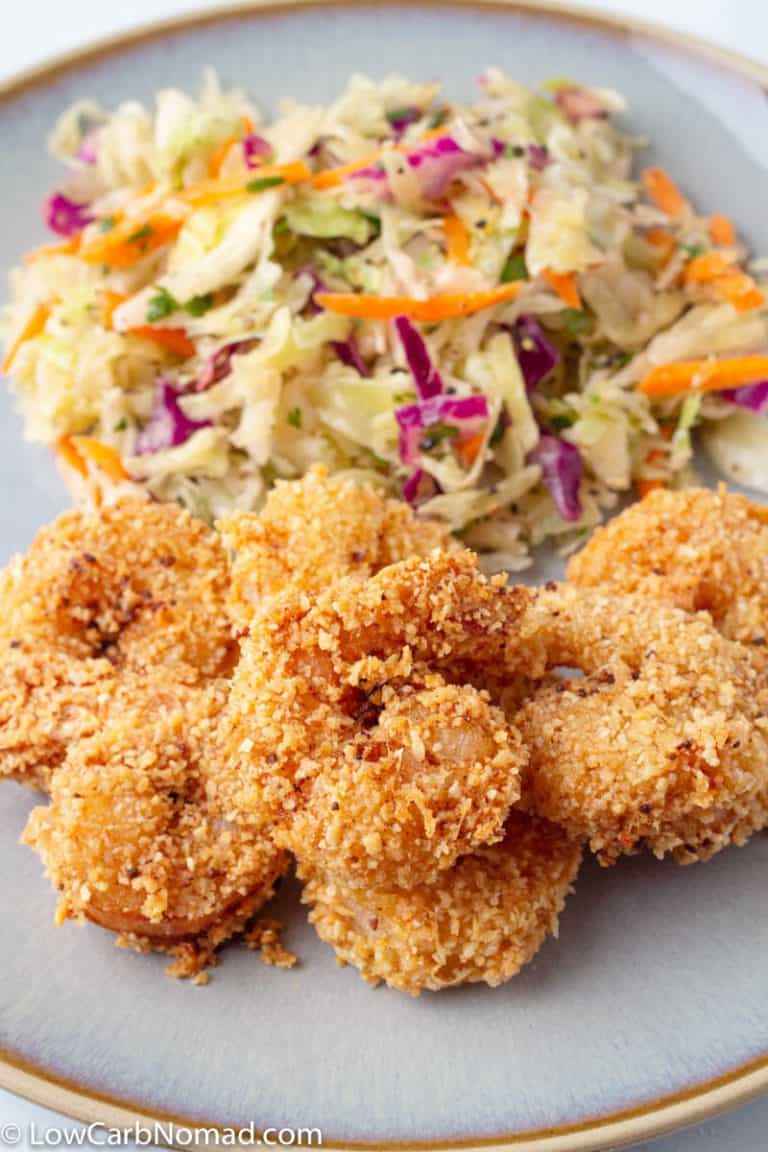 Keto Bang Bang Shrimp with Asian Slaw • Low Carb Nomad