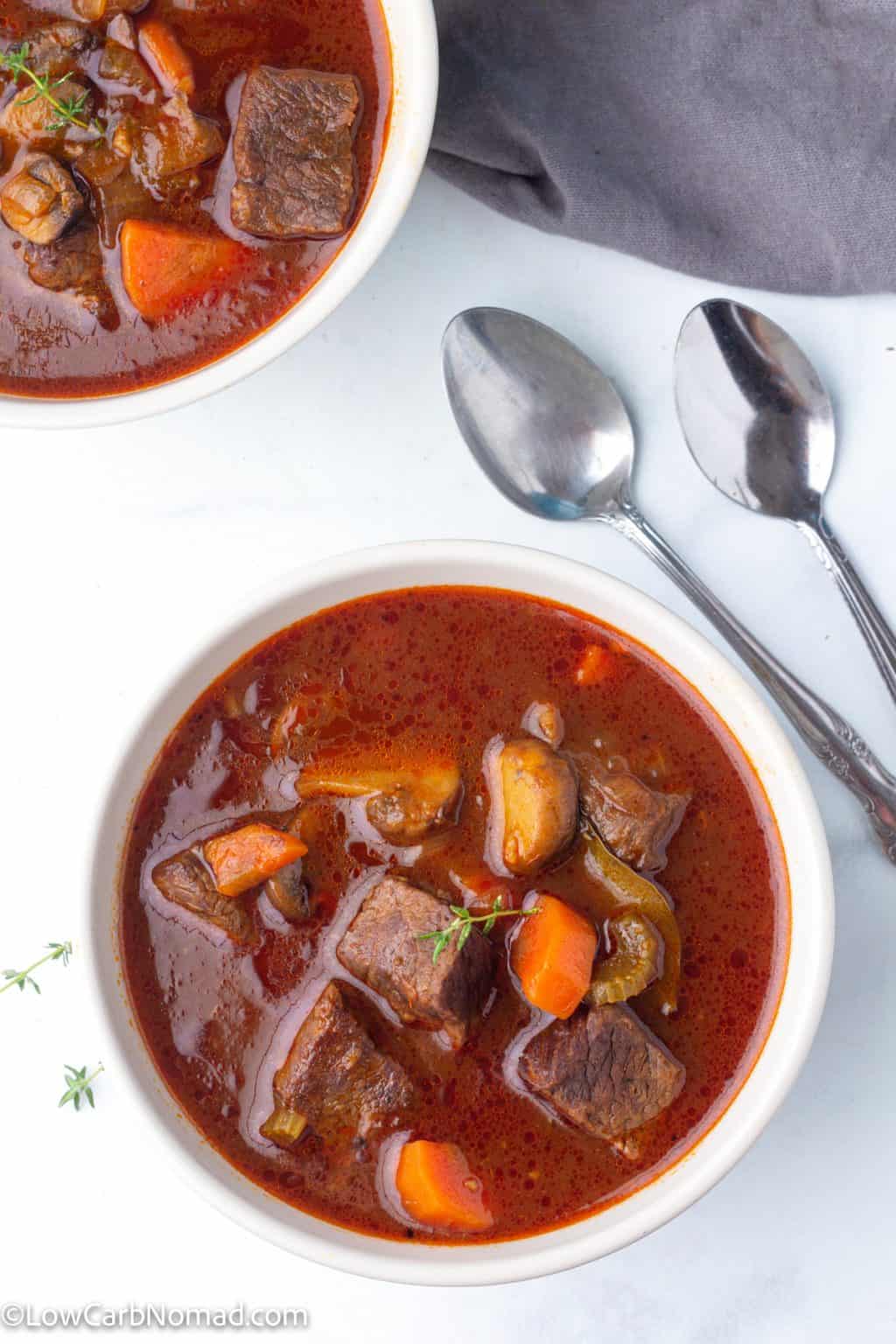Stove Top Low Carb Keto Beef Stew Recipe • Low Carb Nomad