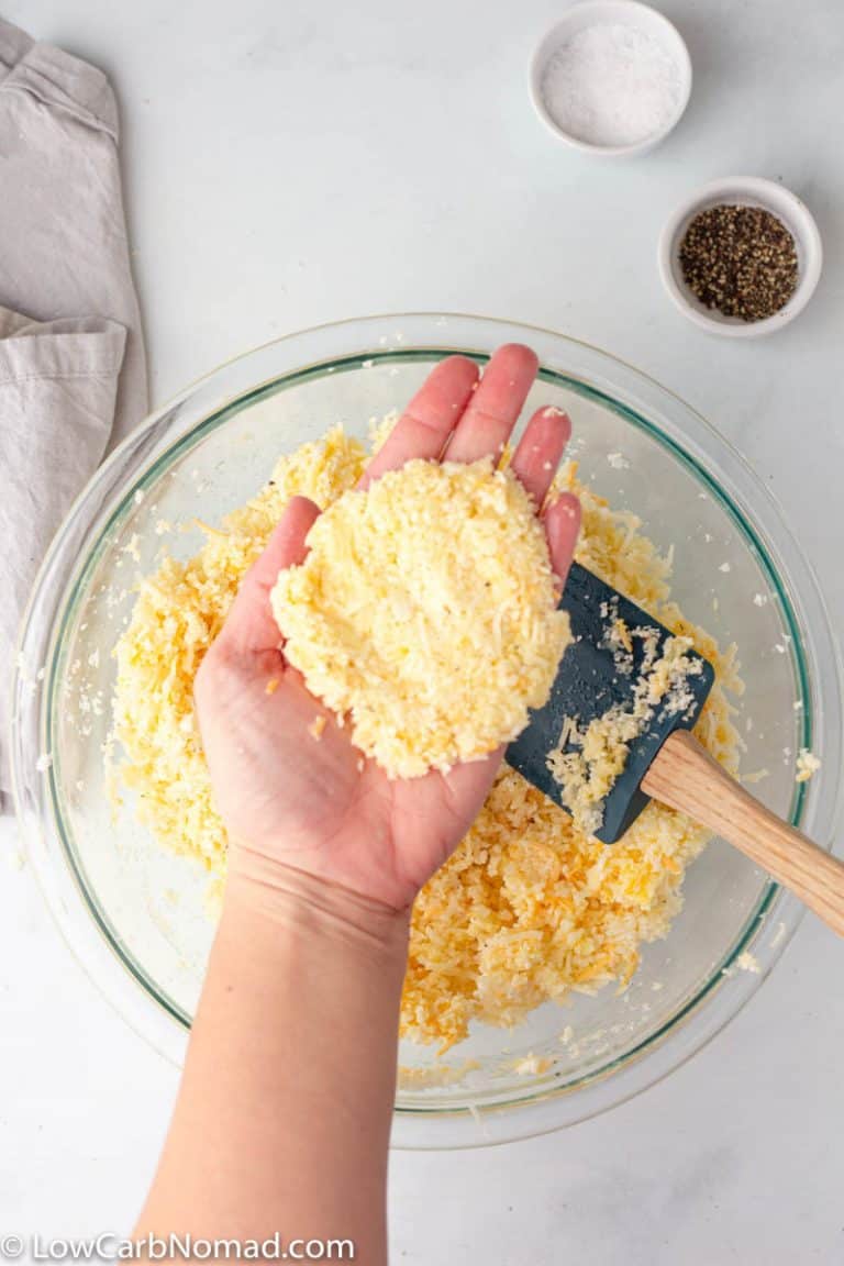 Cauliflower Hash browns (Low Carb & Keto!) • Low Carb Nomad