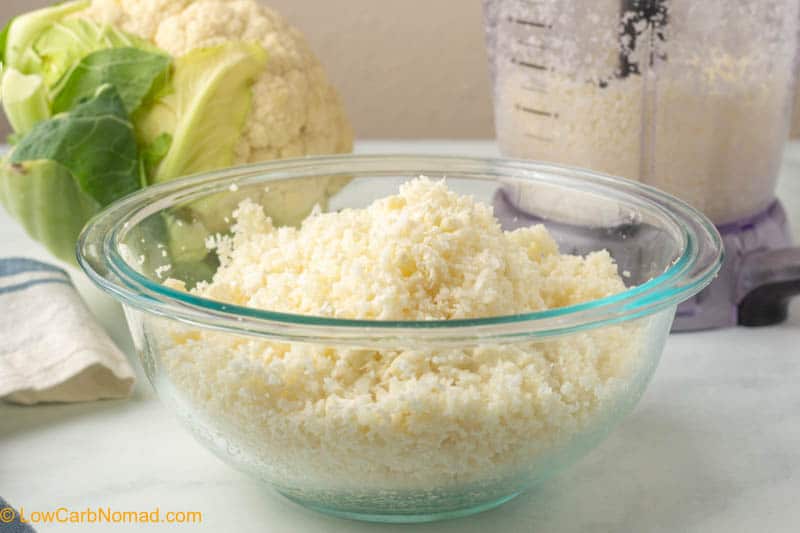 How to Make Cauliflower Rice - Step By Step directions • Low Carb Nomad