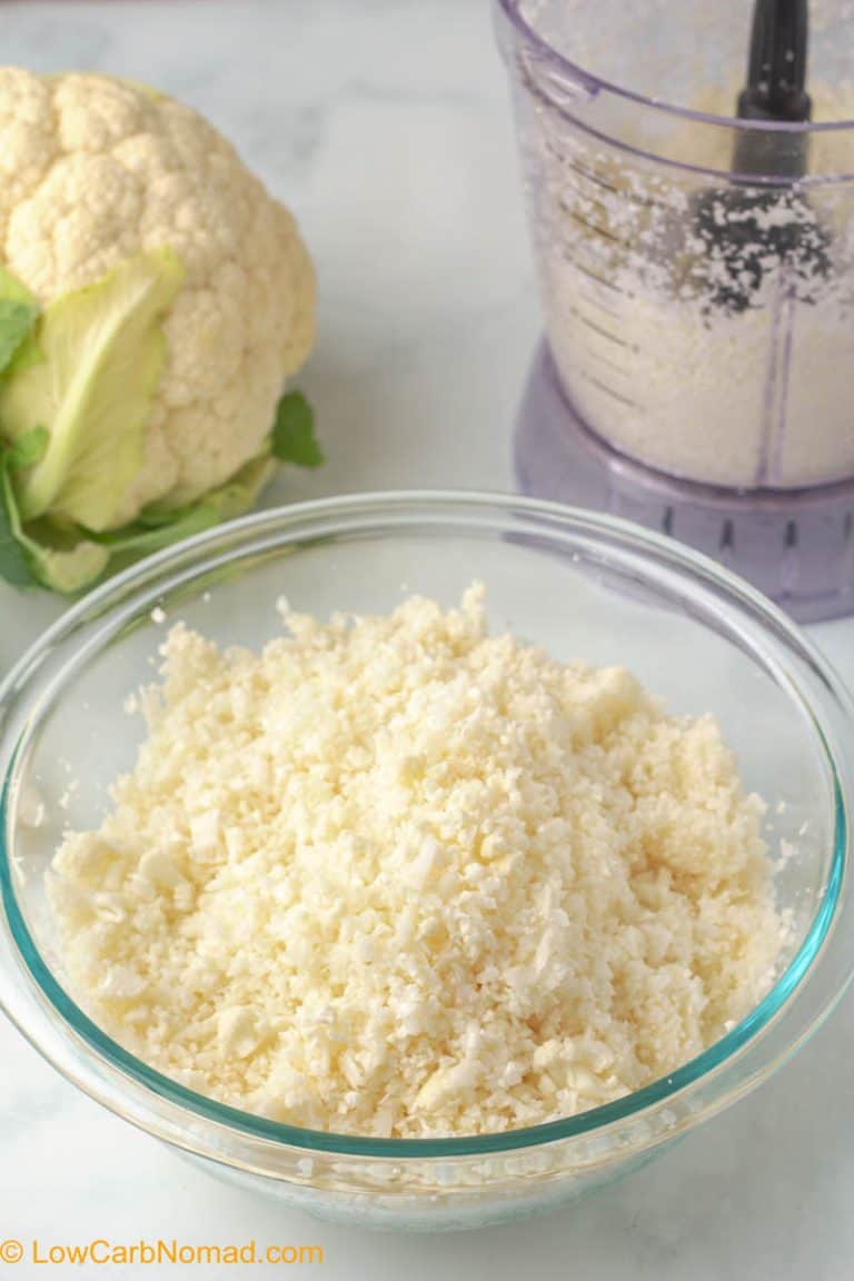 How to Make Cauliflower Rice - Step By Step directions • Low Carb Nomad