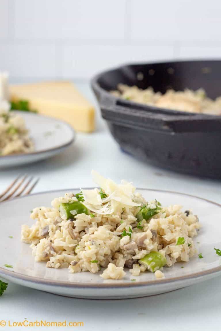 Easy Cauliflower Risotto • Low Carb Nomad
