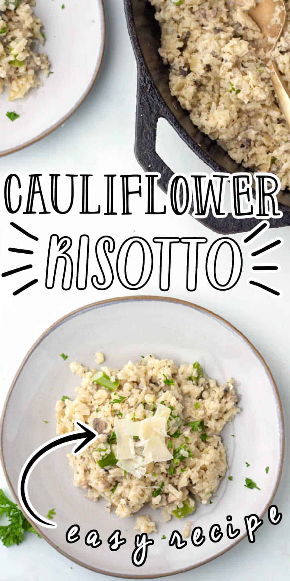 Easy Cauliflower Risotto • Low Carb Nomad