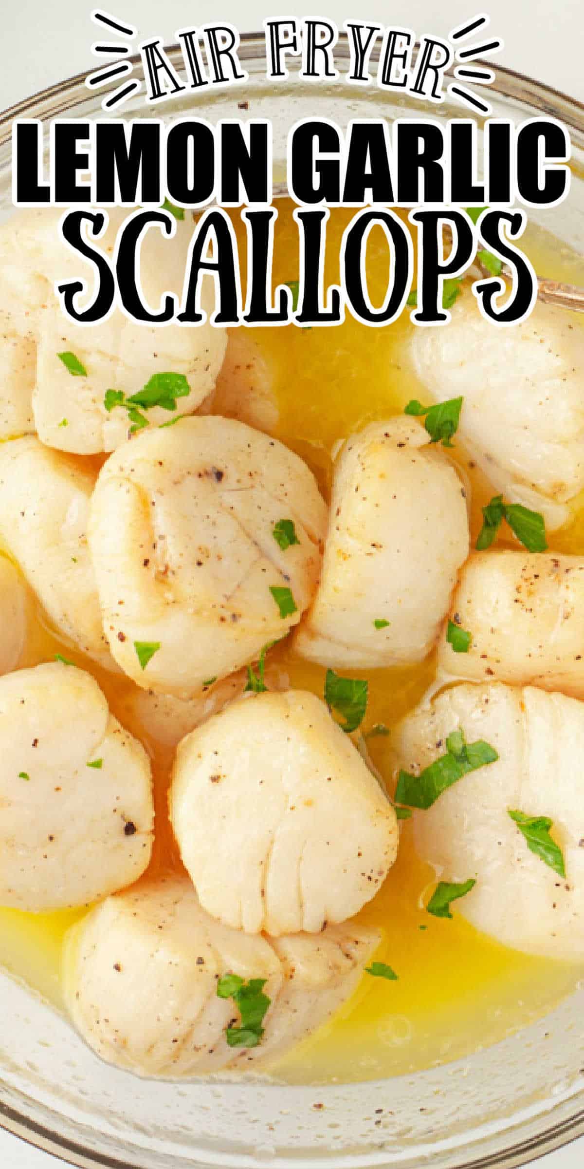 Air Fried Lemon Garlic Scallops • Low Carb Nomad