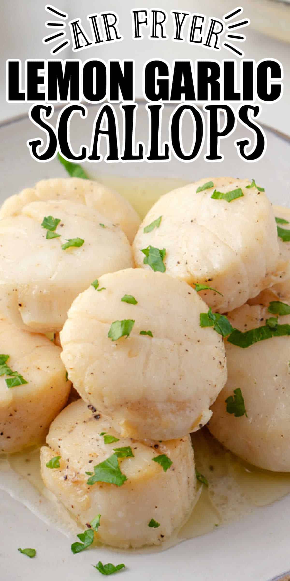 Air Fried Lemon Garlic Scallops • Low Carb Nomad