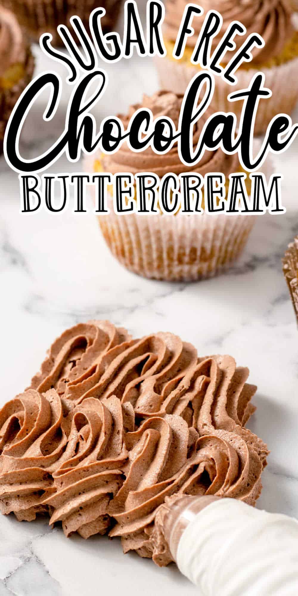 Keto and Low Carb Sugar Free Chocolate Buttercream Frosting • Low Carb ...