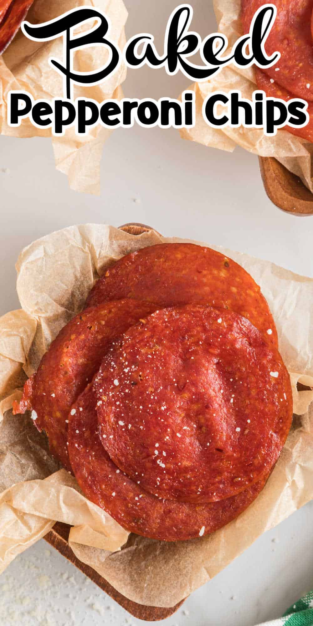 Keto Baked Pepperoni Chips Recipe • Low Carb Nomad