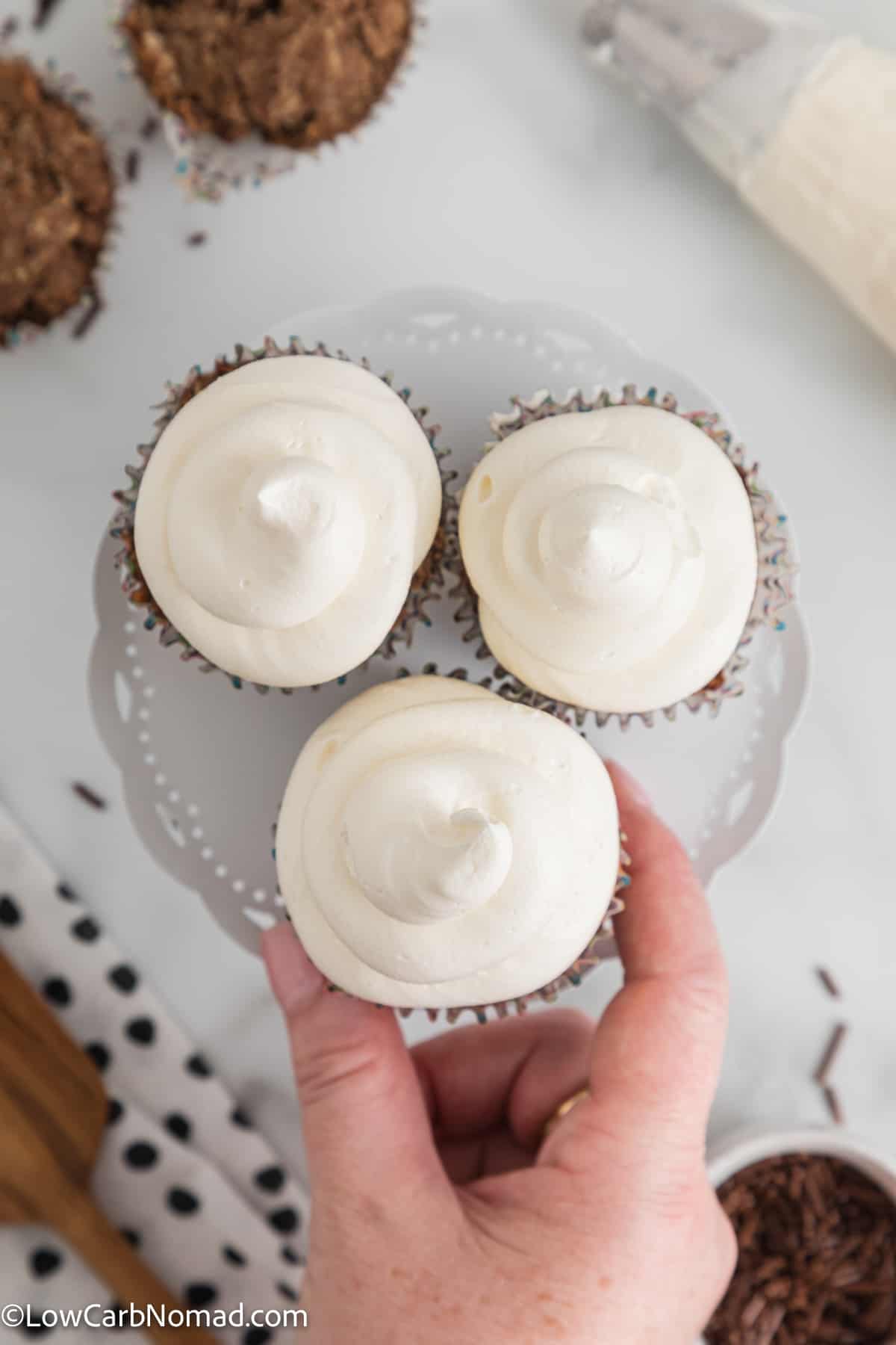Keto Vanilla Buttercream Frosting Recipe • Low Carb Nomad