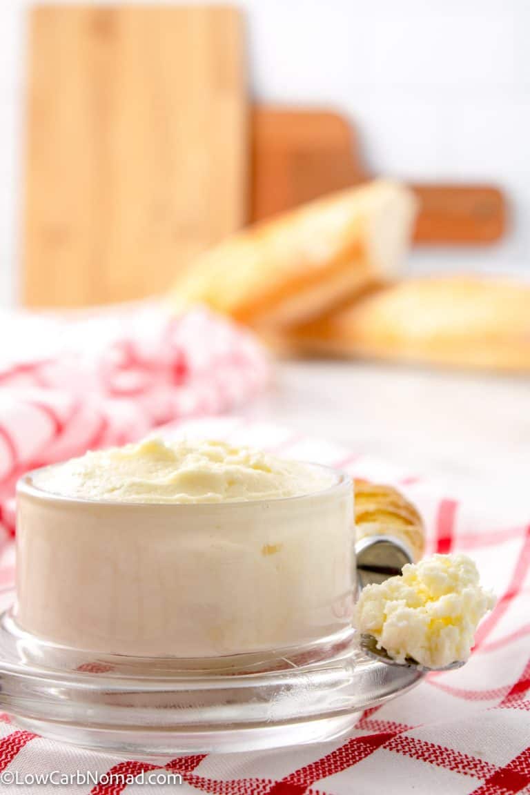 Homemade Keto Butter made with a Stand Mixer
